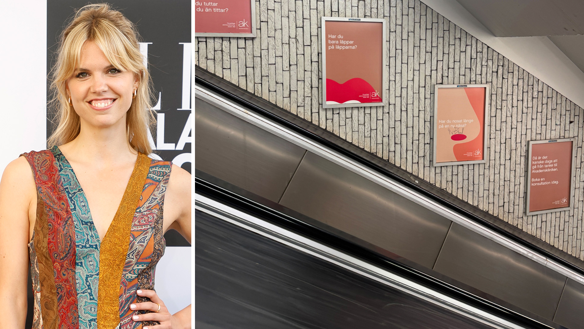 Flora Wiström kritisk mot Akademiklinikens tunnelbanereklam