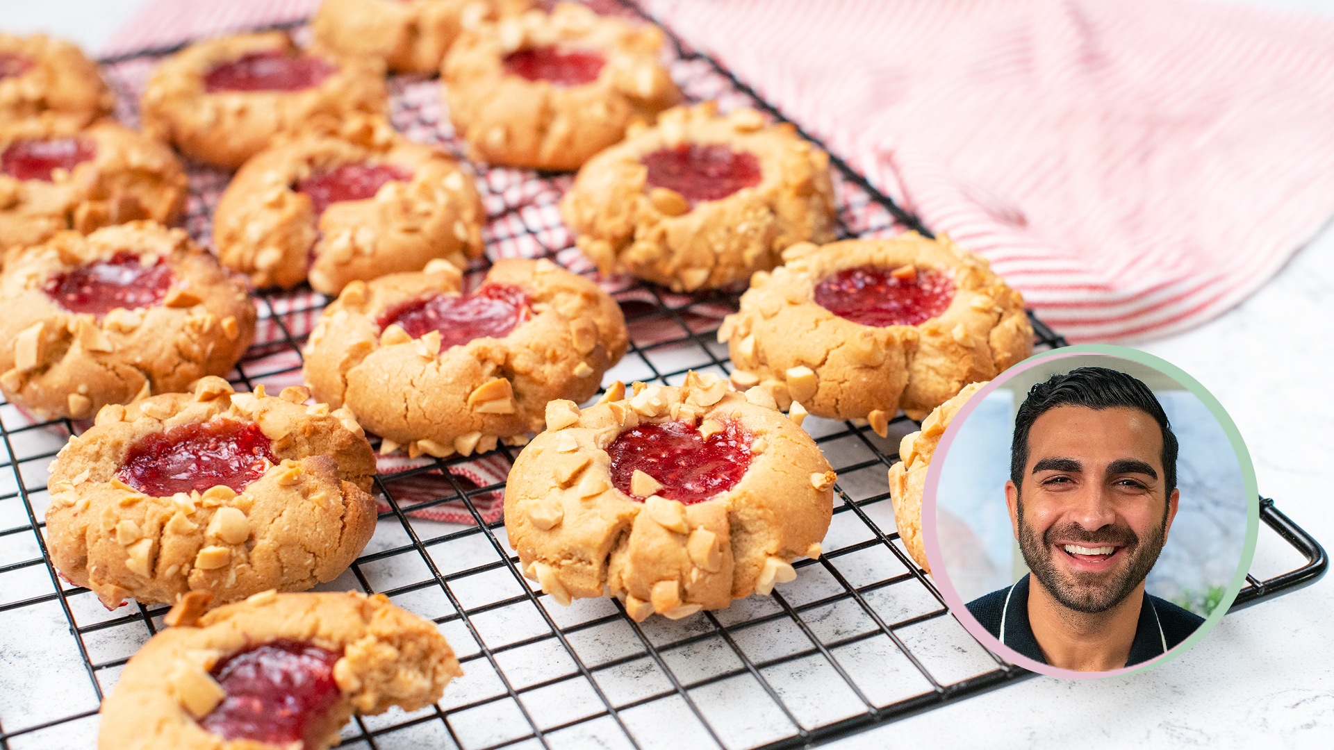 Roy Fares peanut and jelly cookies