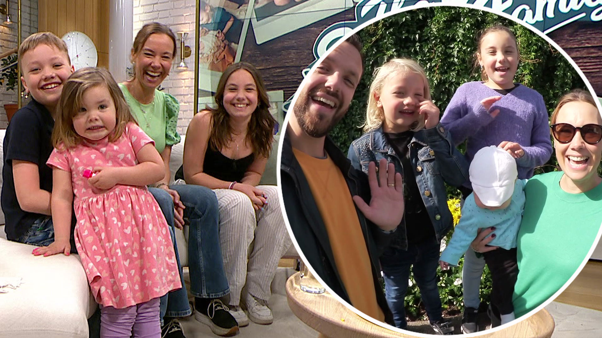 Youtube-stjärnorna The Swedish Family kaosar i Nyhetsmorgon