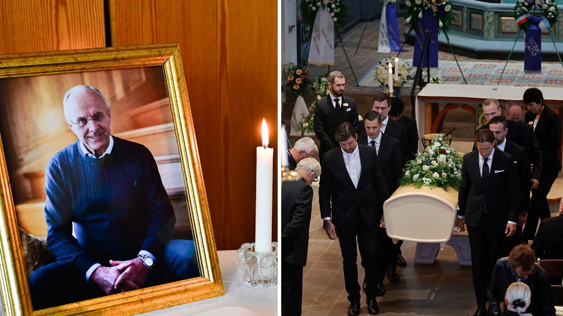 Sven-Göran ”Svennis” Eriksson begravning i Torsby, Värmland