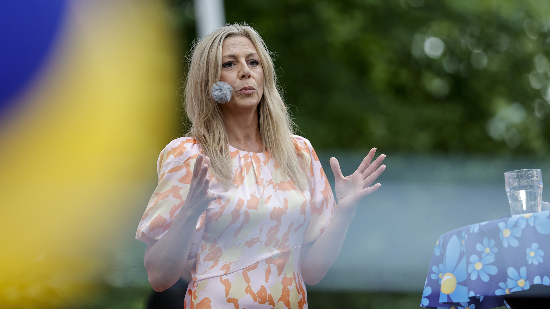 Linda Lindberg (SD) talar på Almedalsveckan