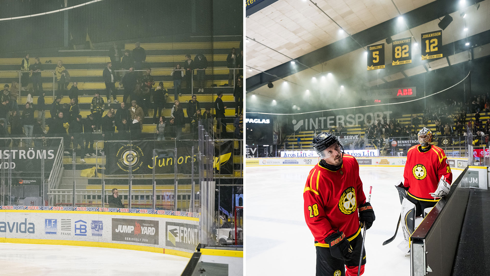 Brandlarm i Västerås - matchen avbruten och läktarna tömdes