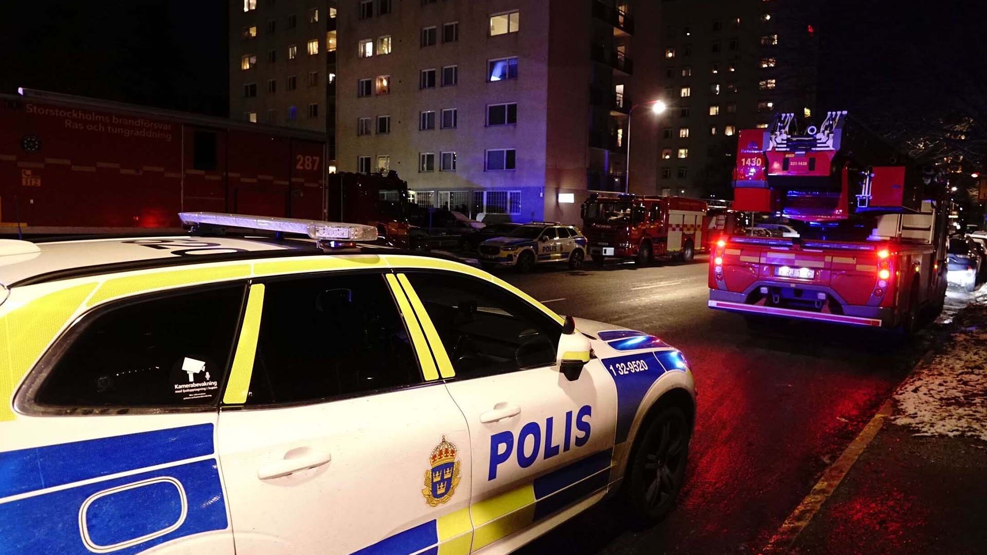 Explosion i Farsta – stor polisinsats