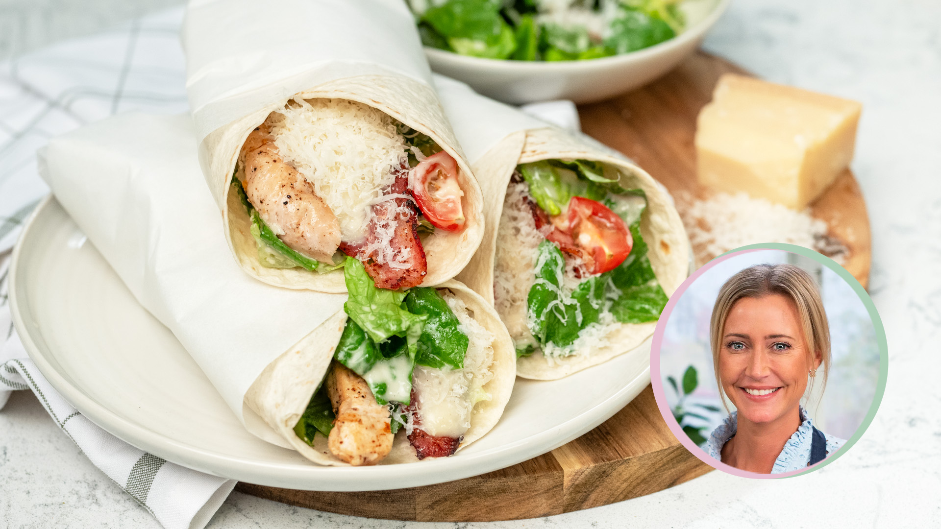Catarina Königs caesarwrap med kyckling