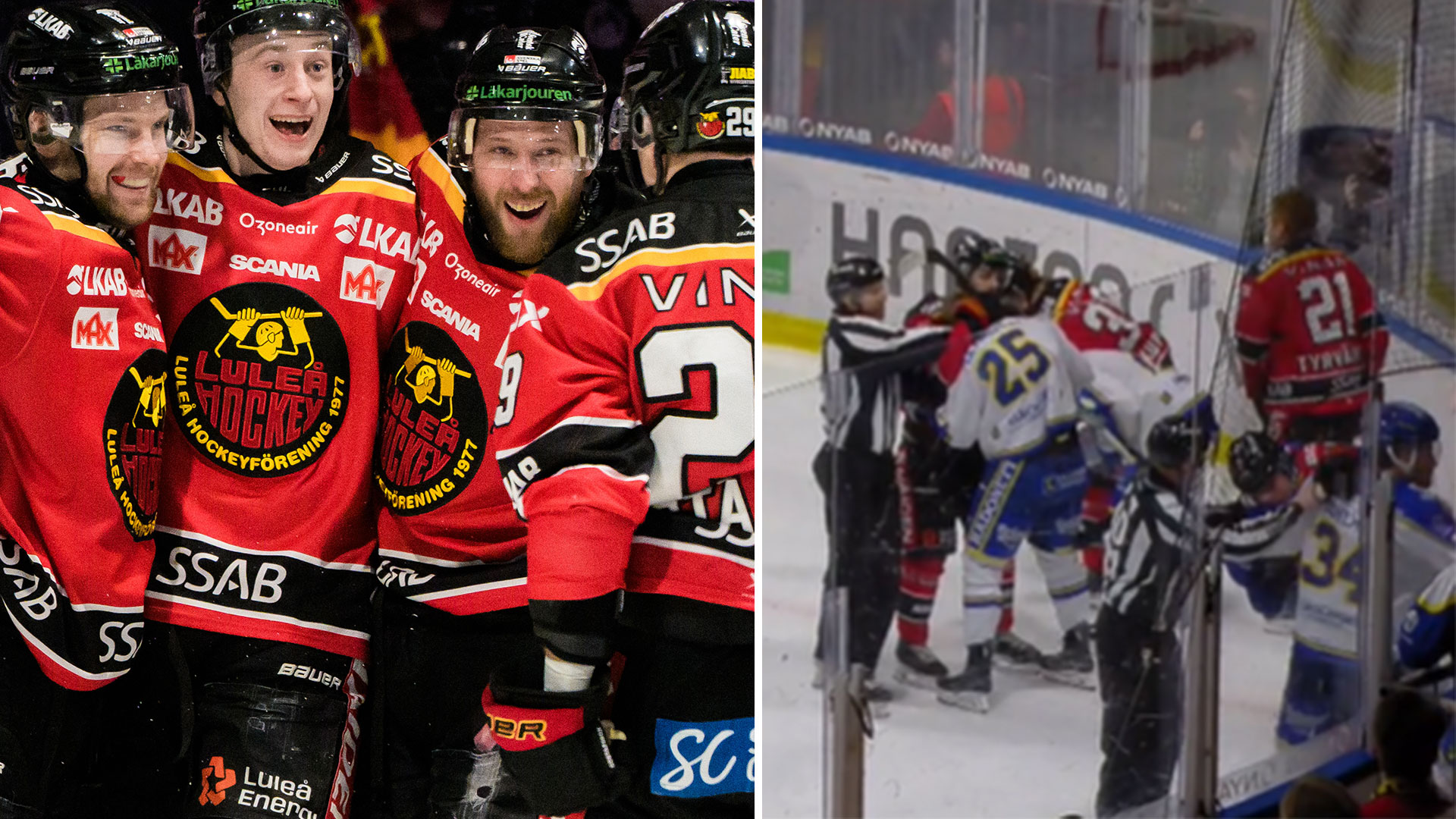 Dubbla storbråk när Luleå vann kaosmatch mot Leksand