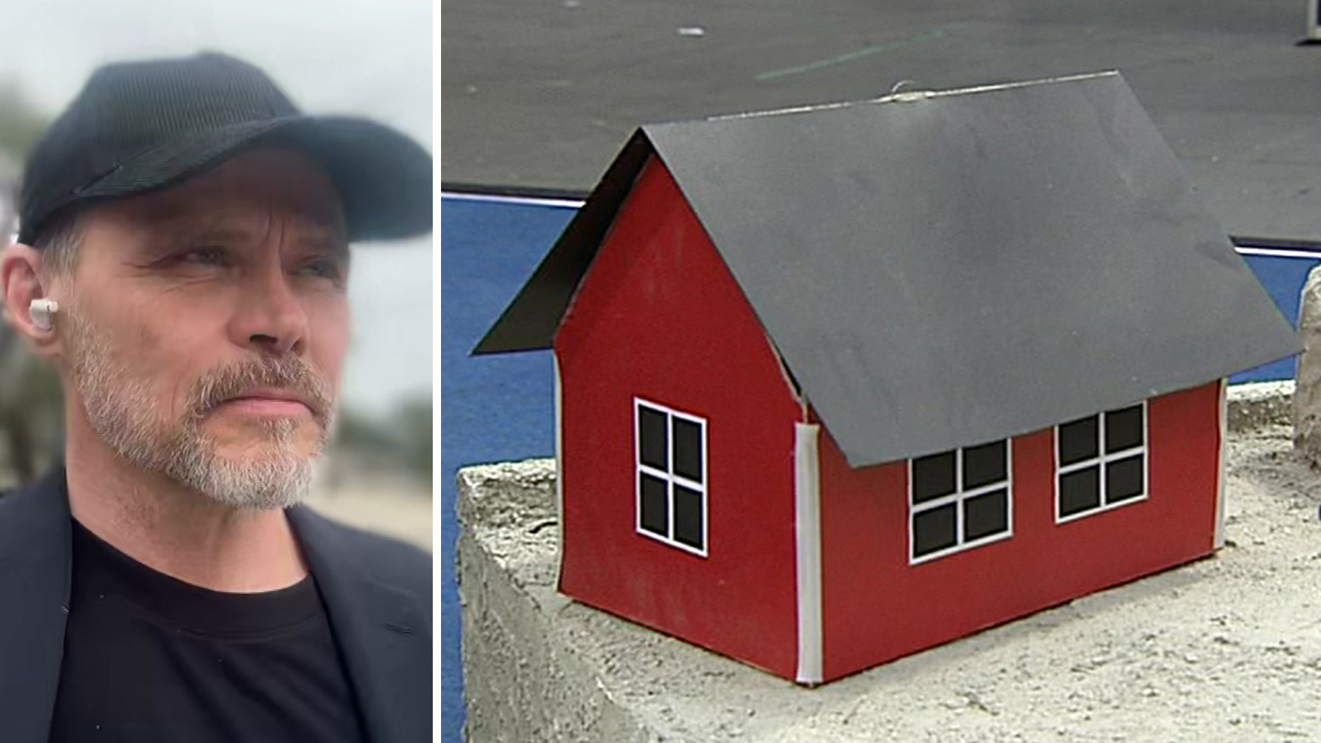 Röd stuga med vita knutar – snart ett landmärke på månen