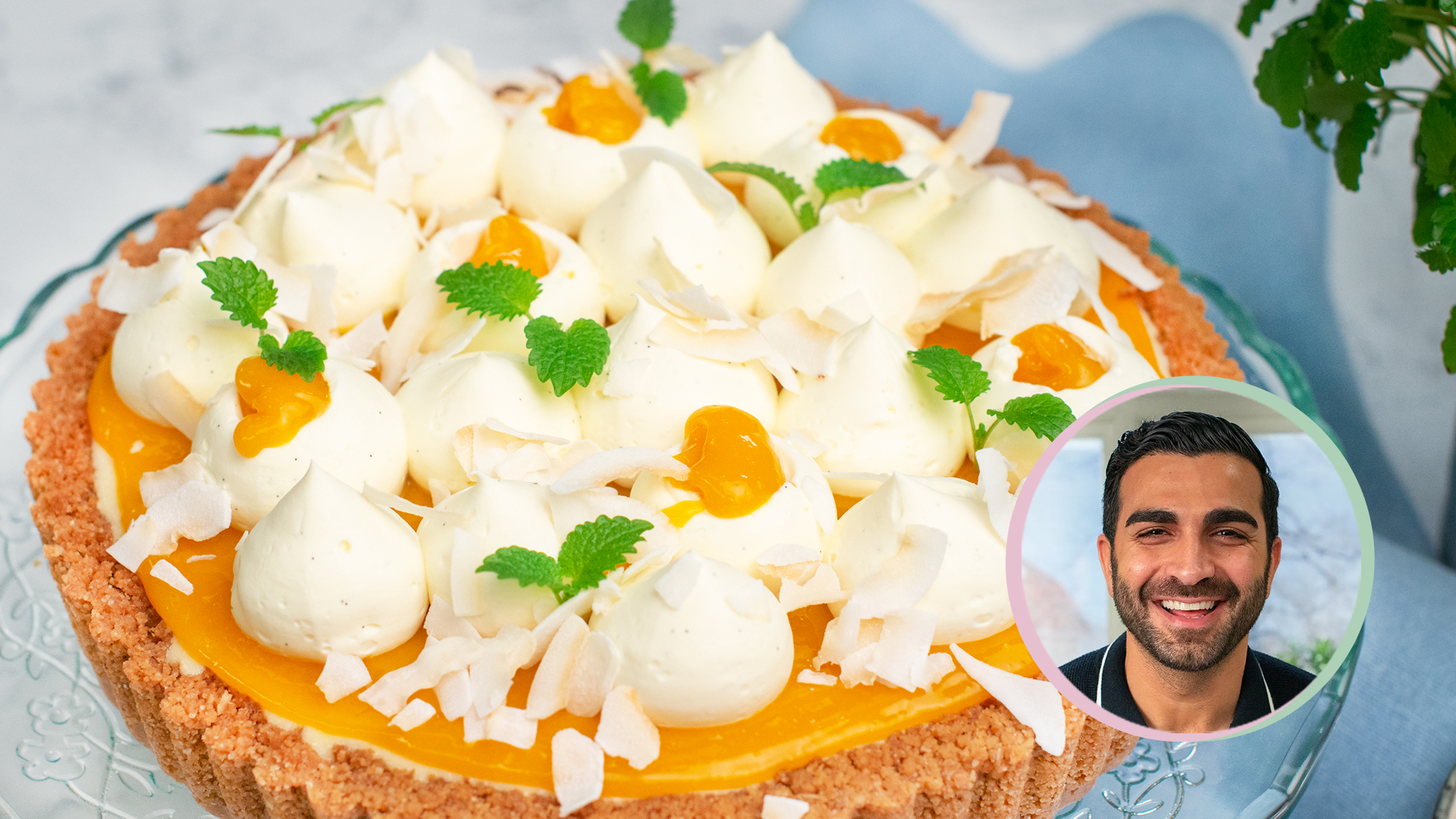 Roy Fares kokos- och mangocheesecake
