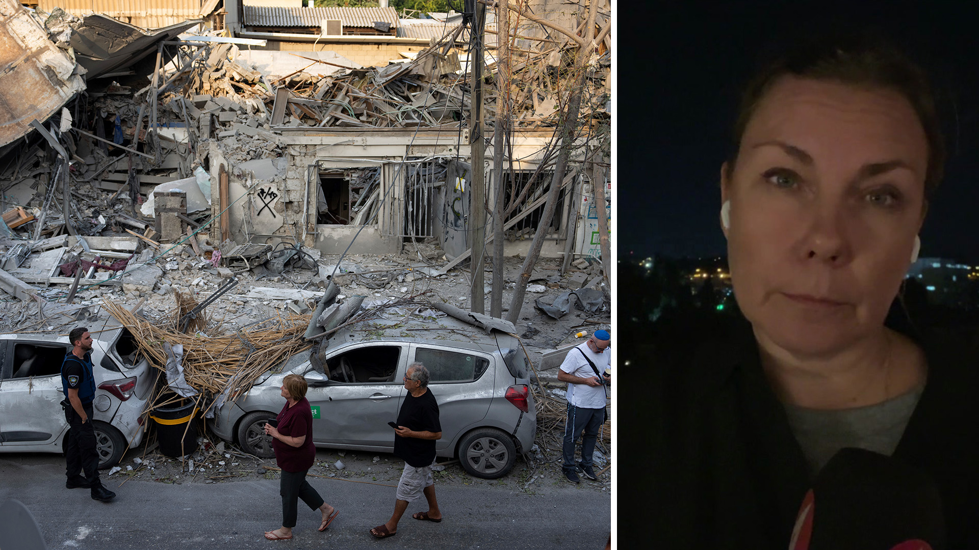 TV4 Nyheternas reporter i Israel: Alla blev tagna på sängen