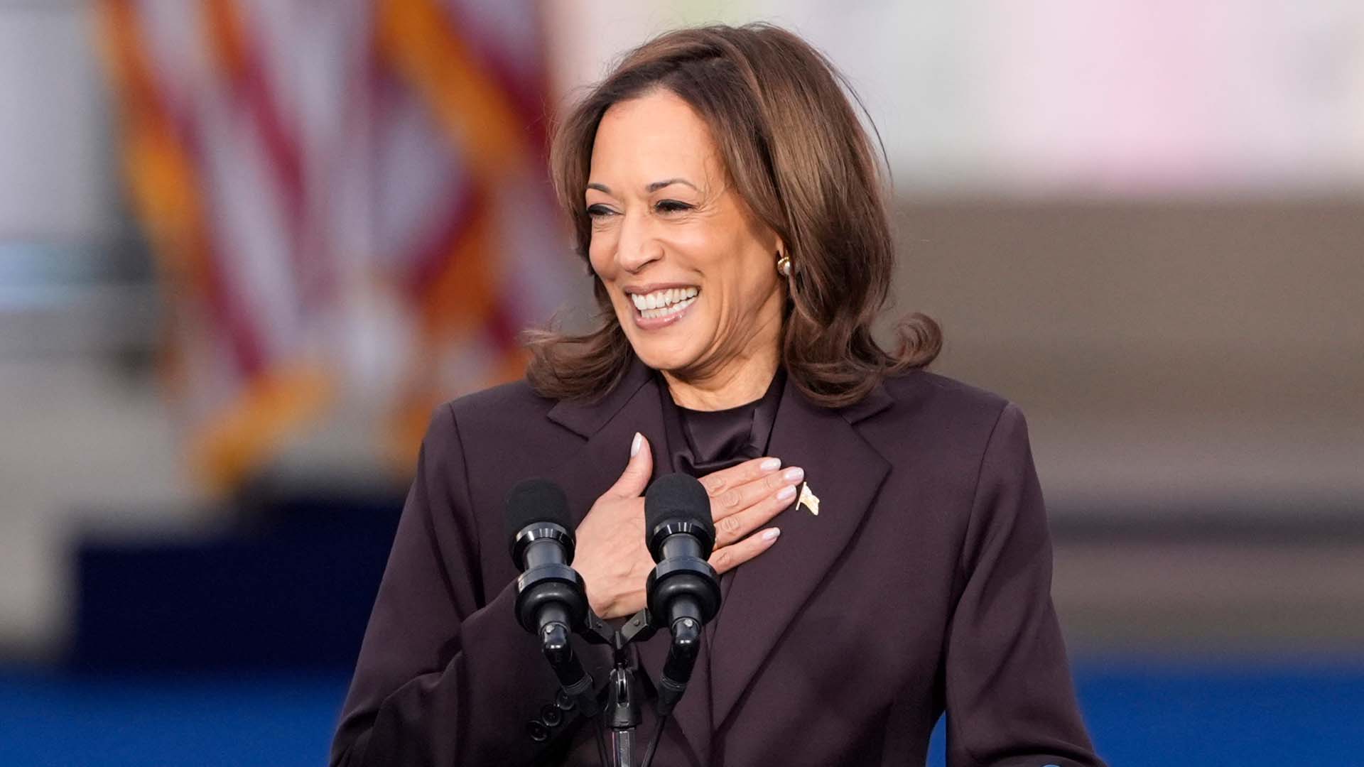 Harris första tal efter förlusten i valet