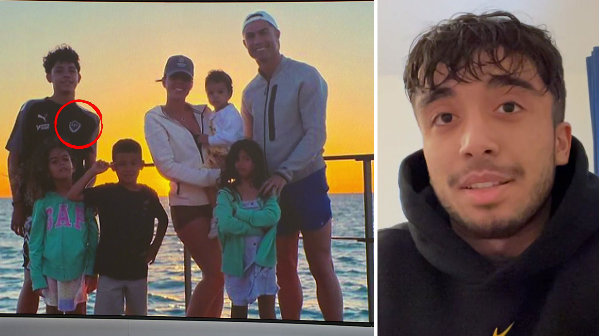 Cristiano Ronaldo fick J-södra-tröja av 17-årige Yousif