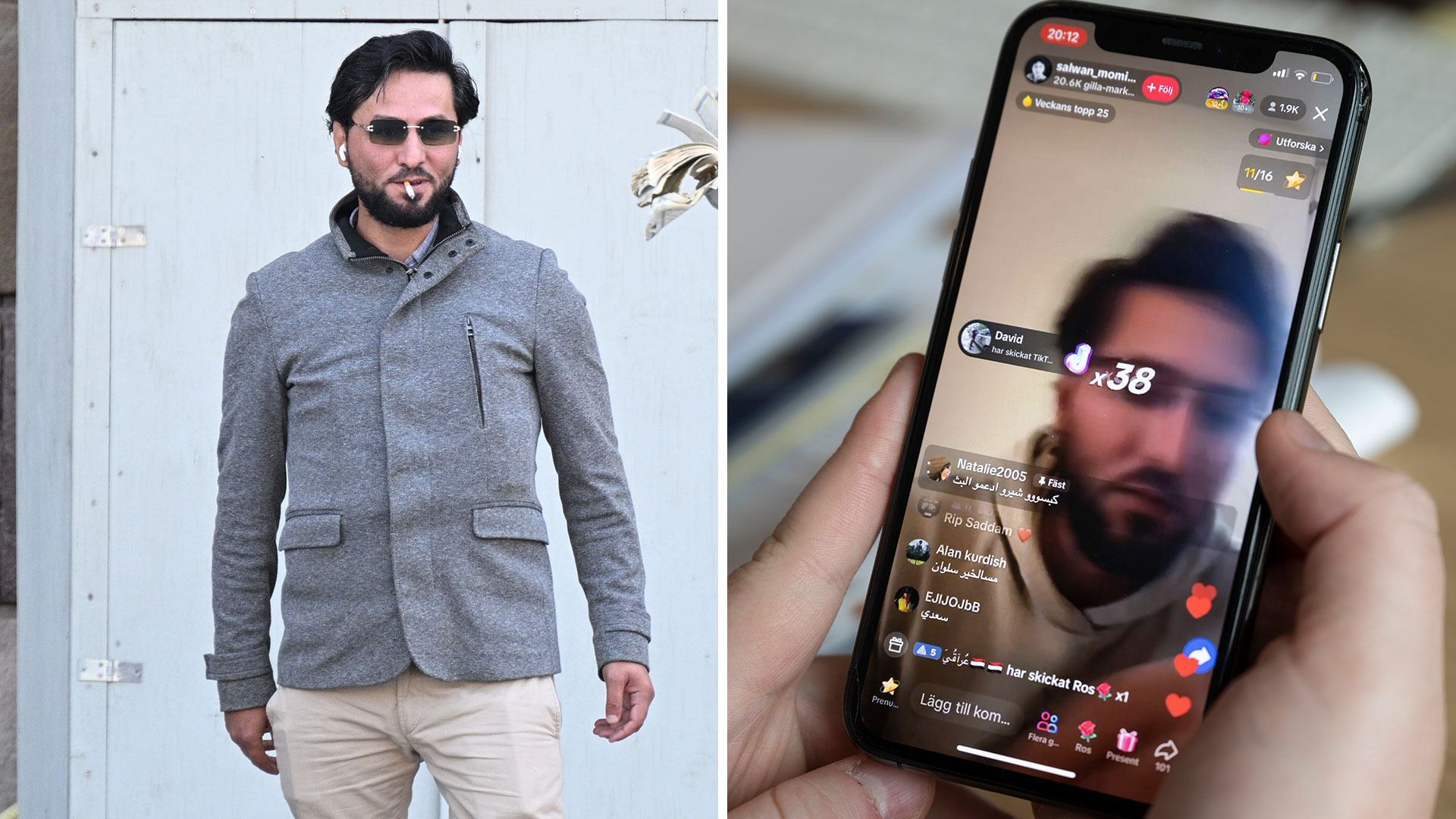 Tiktok stryper pengaflödet till koranbrännaren Salwan Momika
