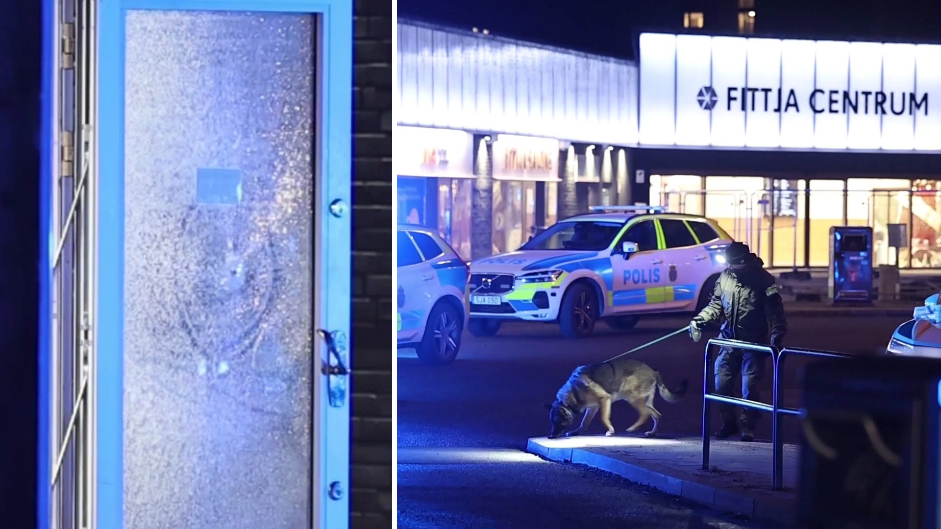 Larm om skottlossning i Fittja söder om Stockholm