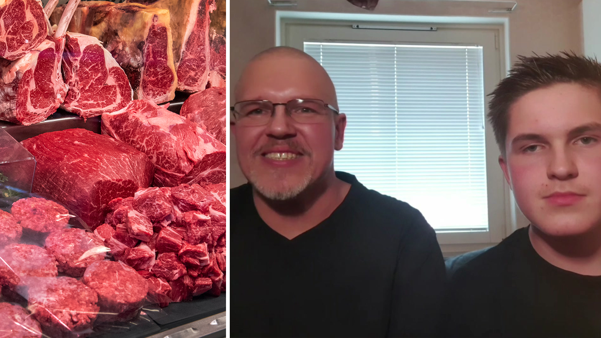 Far och son äter enbart kött: ”Blivit av med tio sjukdomar”