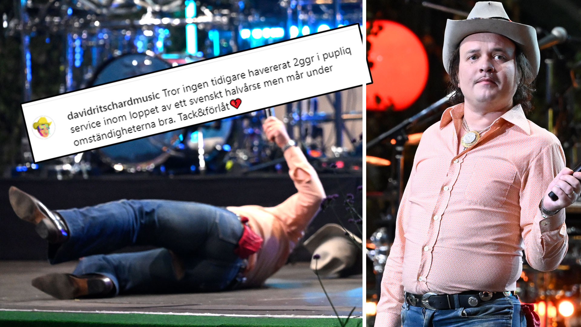 Ritschard efter kollapsen: Tack och förlåt