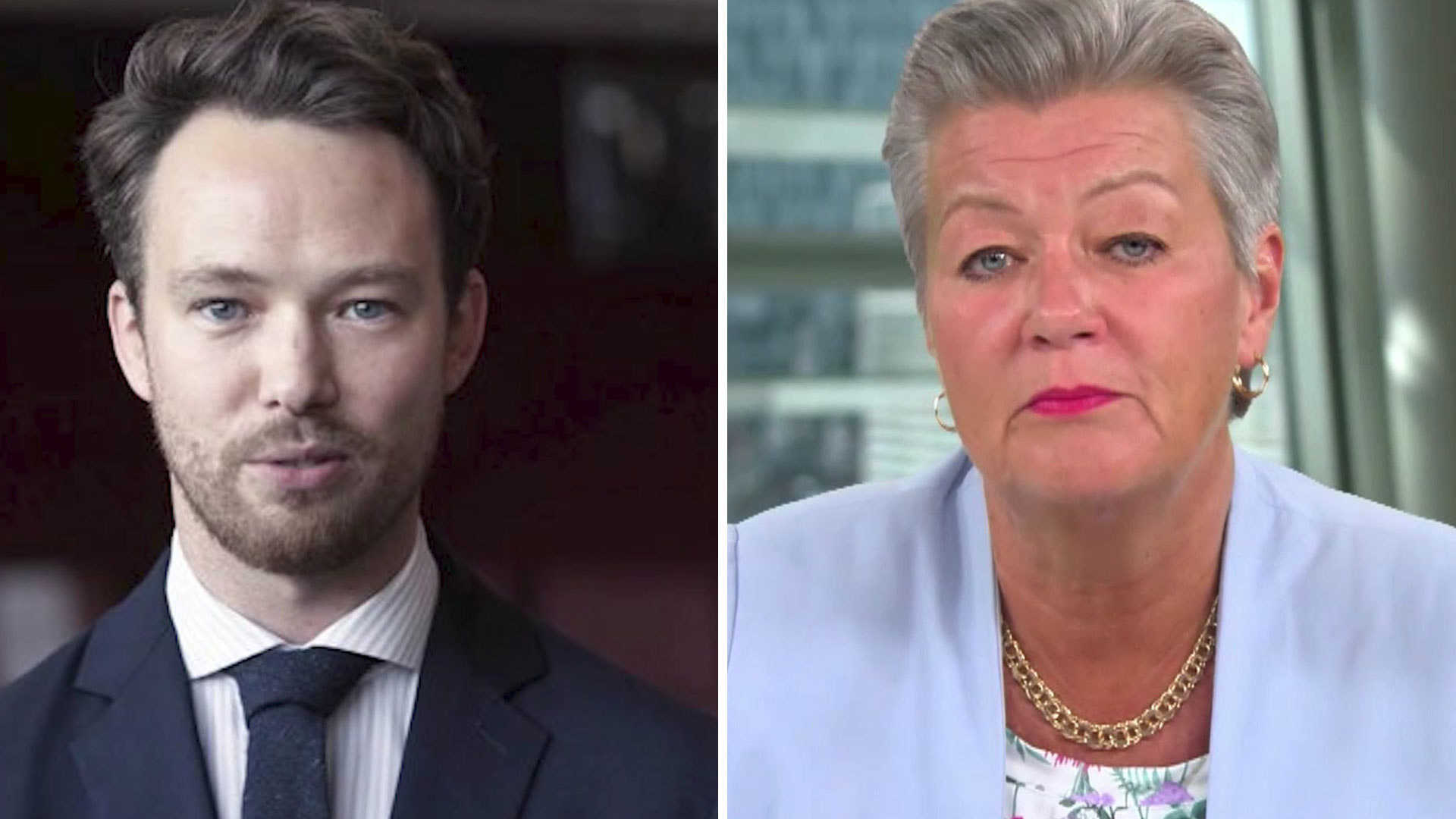 Ylva Johansson om fängslade Johan Floderus: "Oro och rädsla"