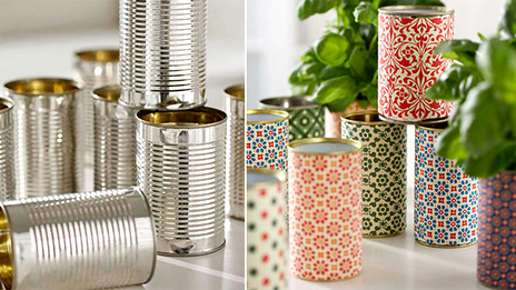 Konservburkar blir krukor