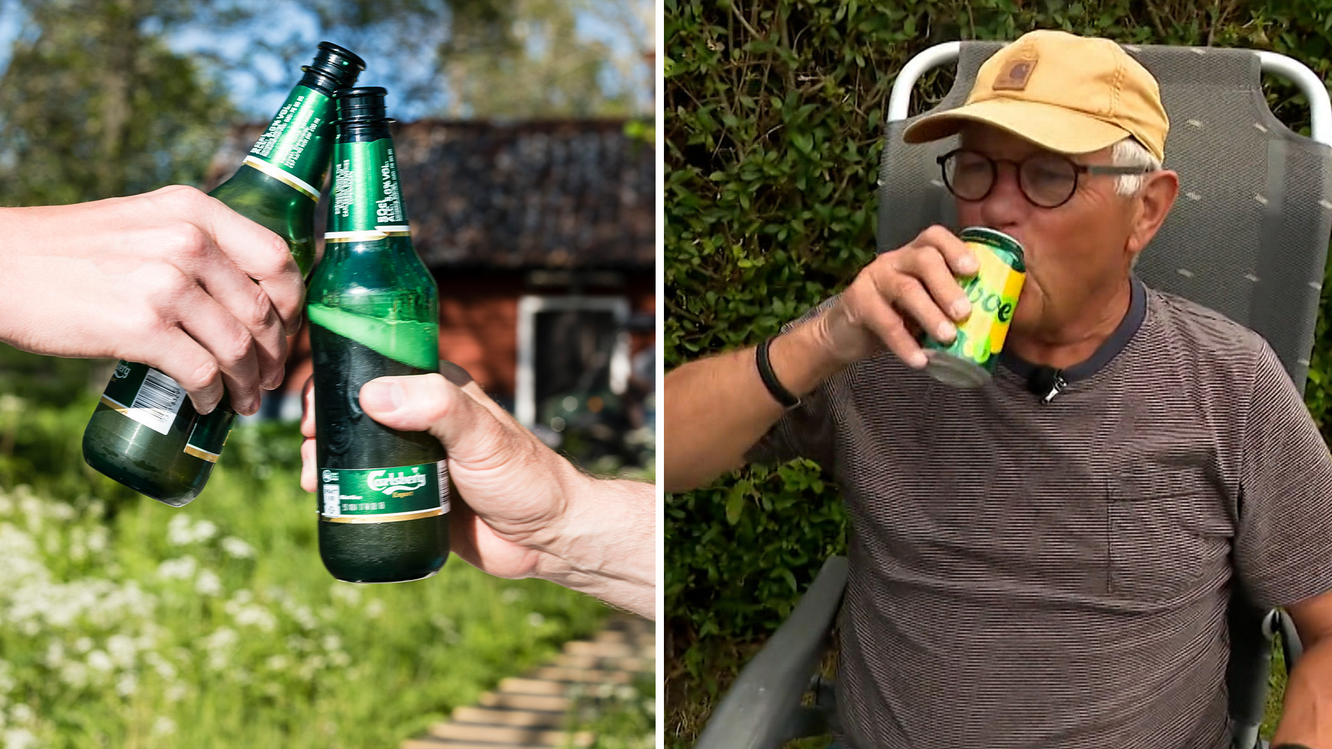 Nästan hälften dricker mer på sommaren i Sverige och Danmark