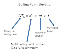 Boiling Point Elevation And Freezing Point Depression Study Guide 