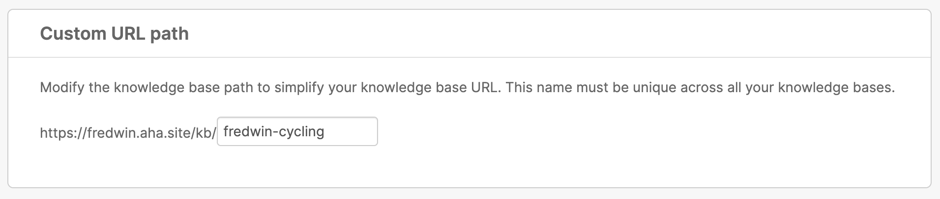 Aha! Roadmaps | Custom knowledge base URLs (Aha! Knowledge Advanced ...