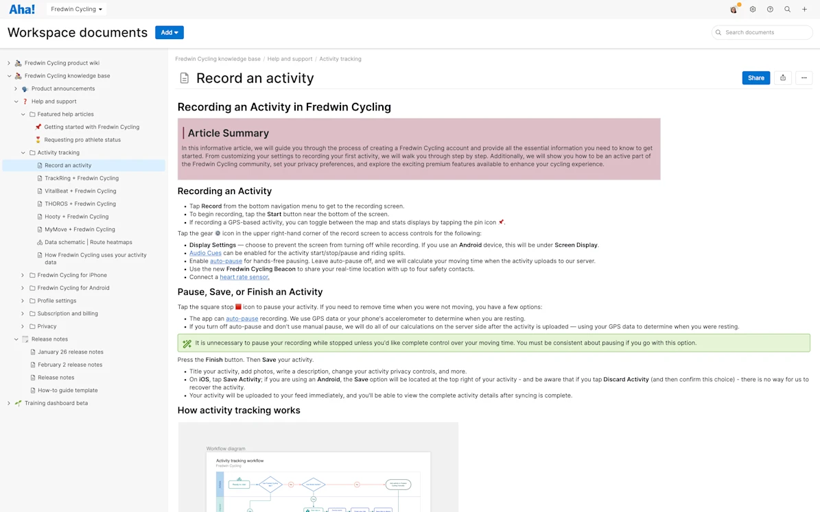 Aha! Knowledge Documents — Create Compelling Documents