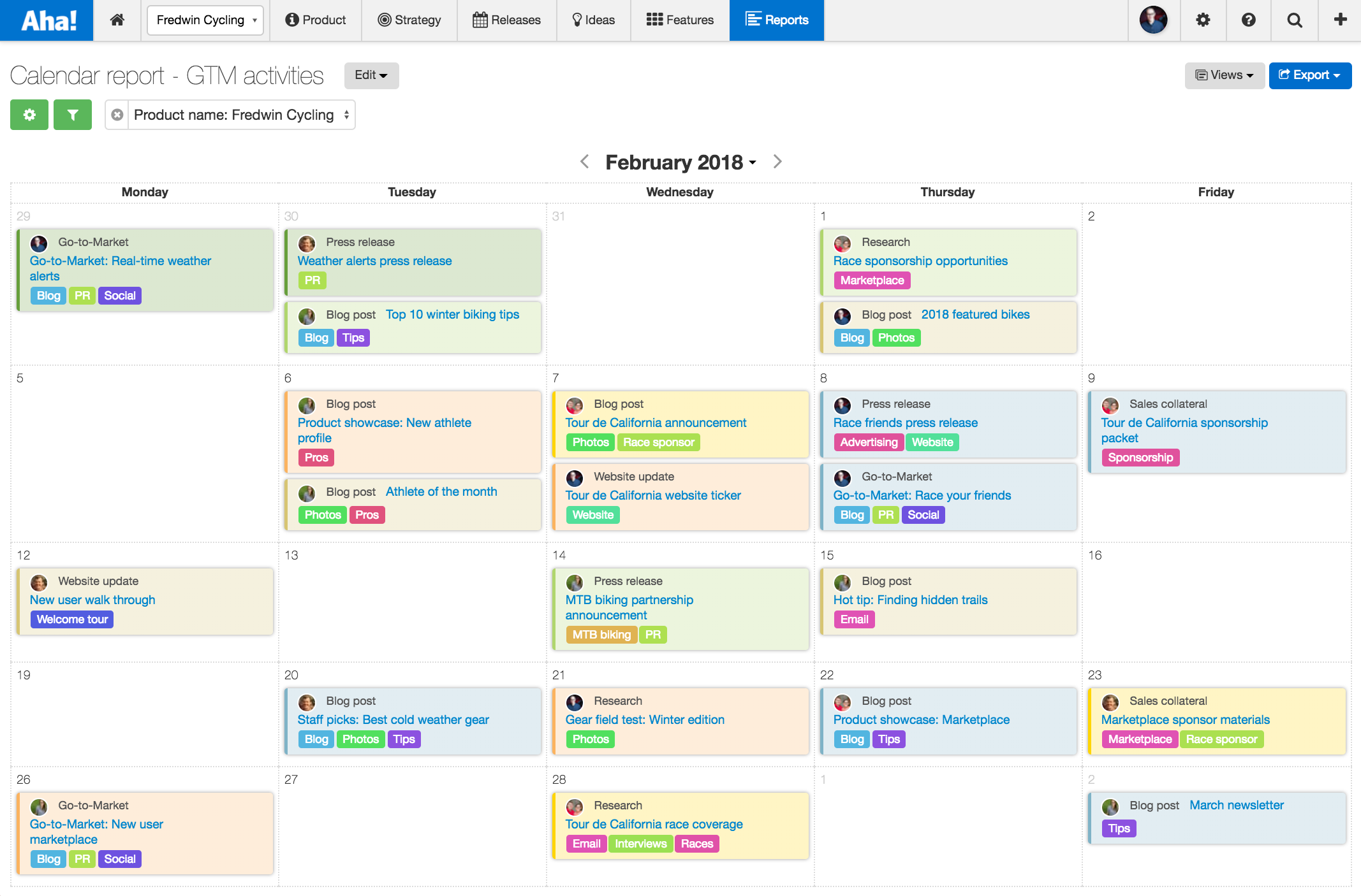 Just Launched! — Prioritize Daily Work With the Aha! Calendar Report ...