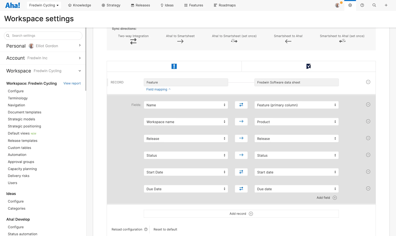 Smartsheet Roadmap Tool Integration