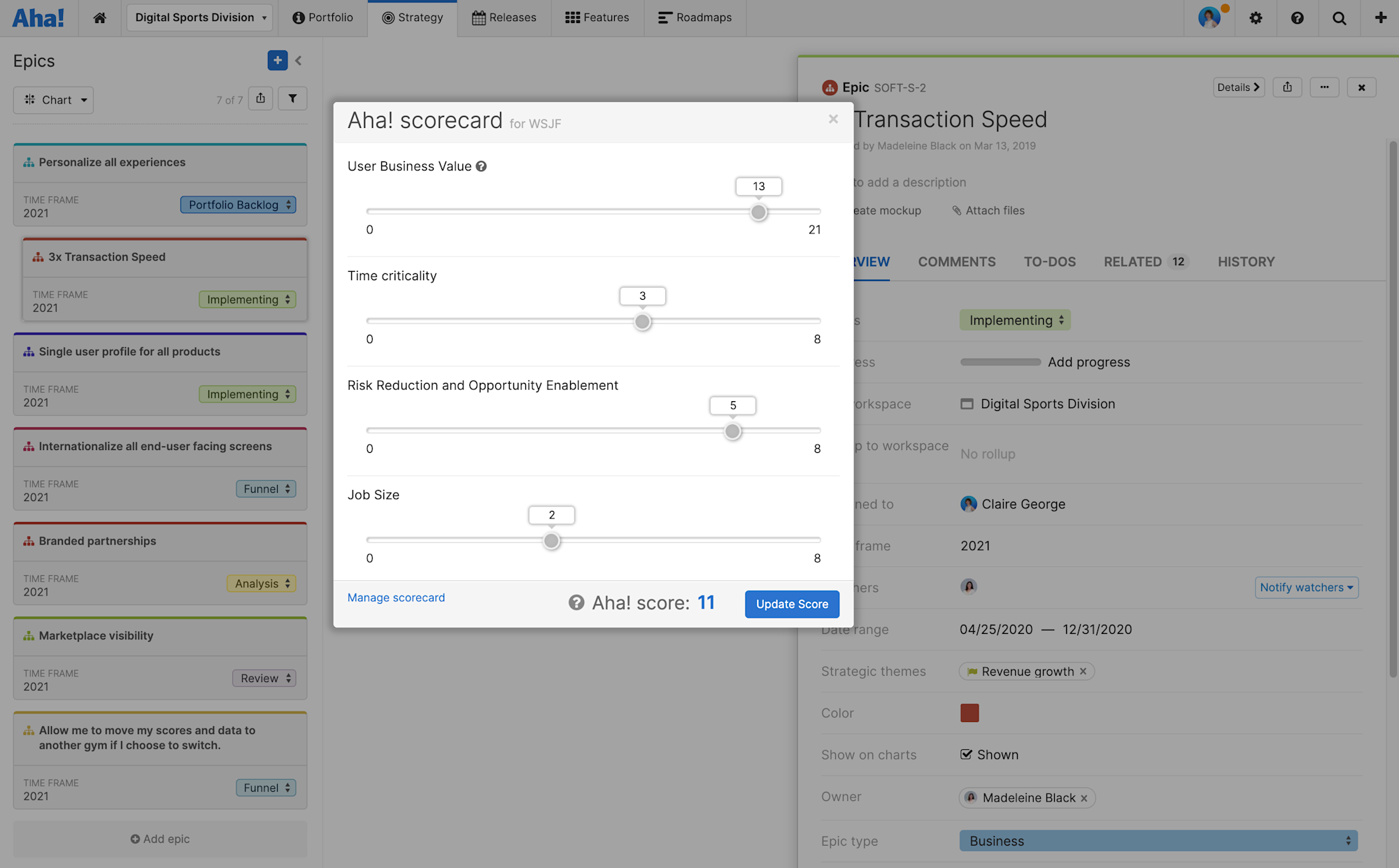 Aha! Roadmaps | Best practices for configuring Aha! to support SAFe ...