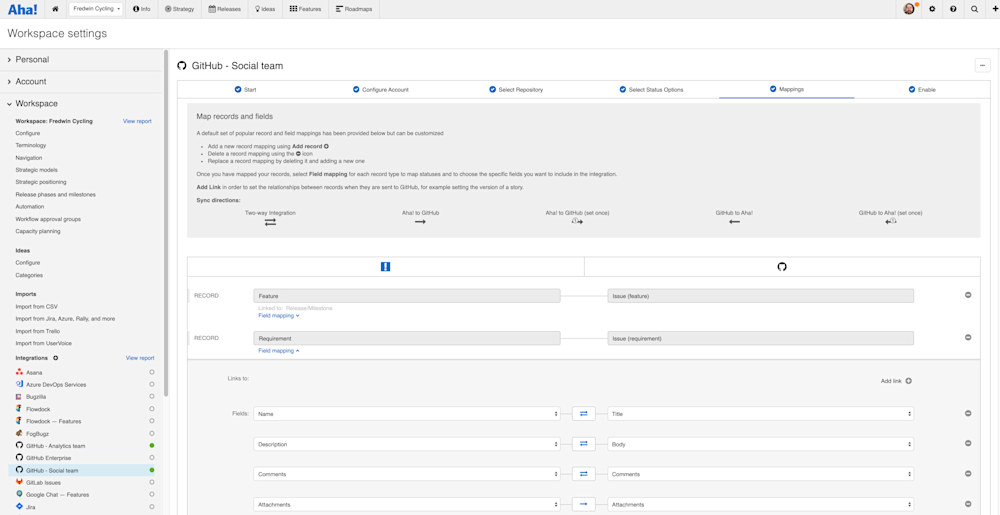 GitHub Roadmap Tool Integration | Aha!