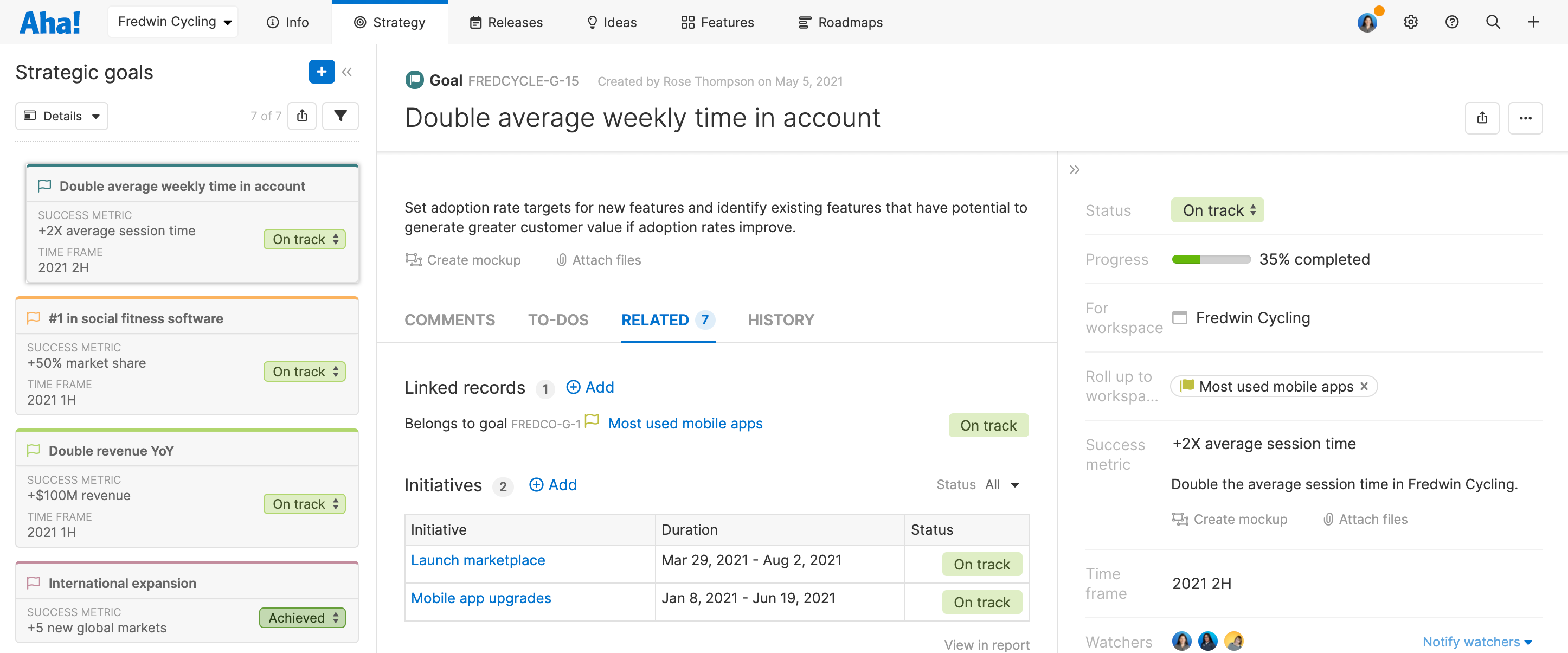How to Set Product Goals — A Guide for Product Managers | Aha! software