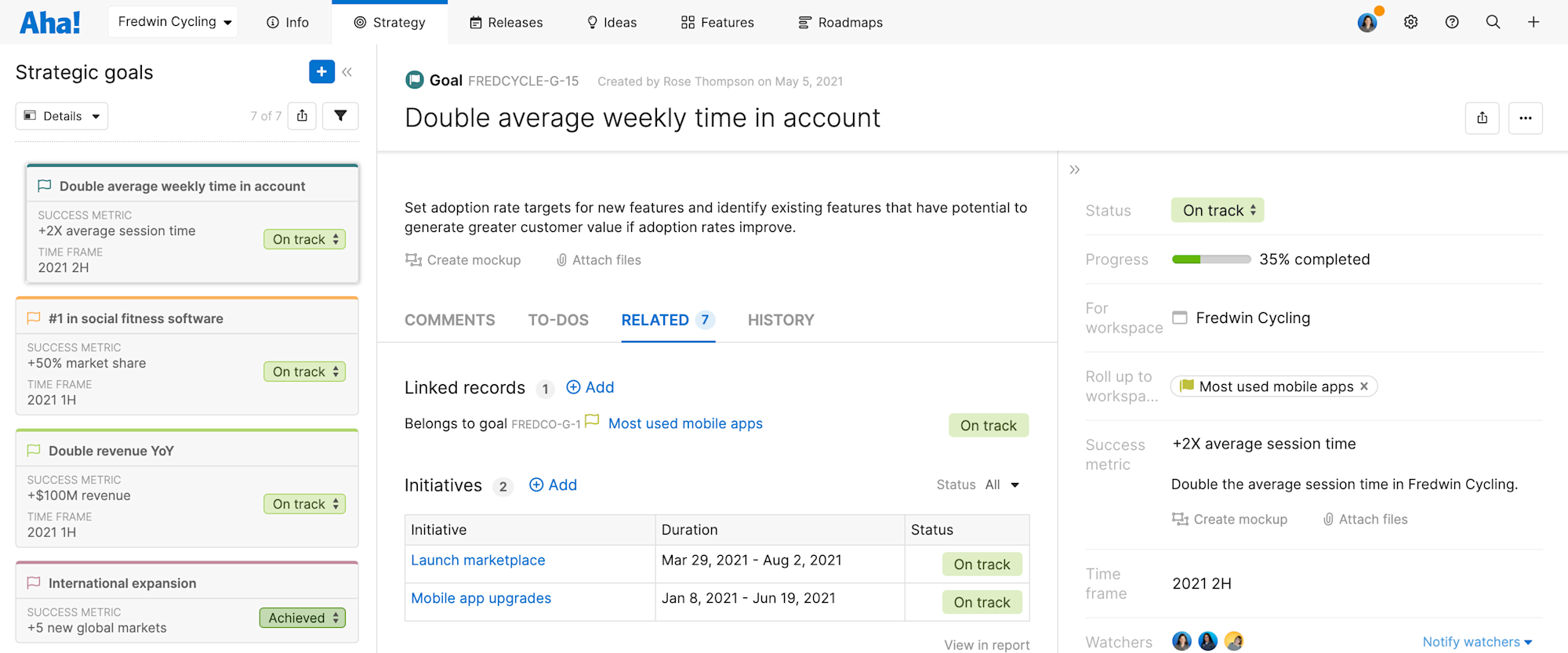 How to Set Product Goals — A Guide for Product Managers | Aha! software