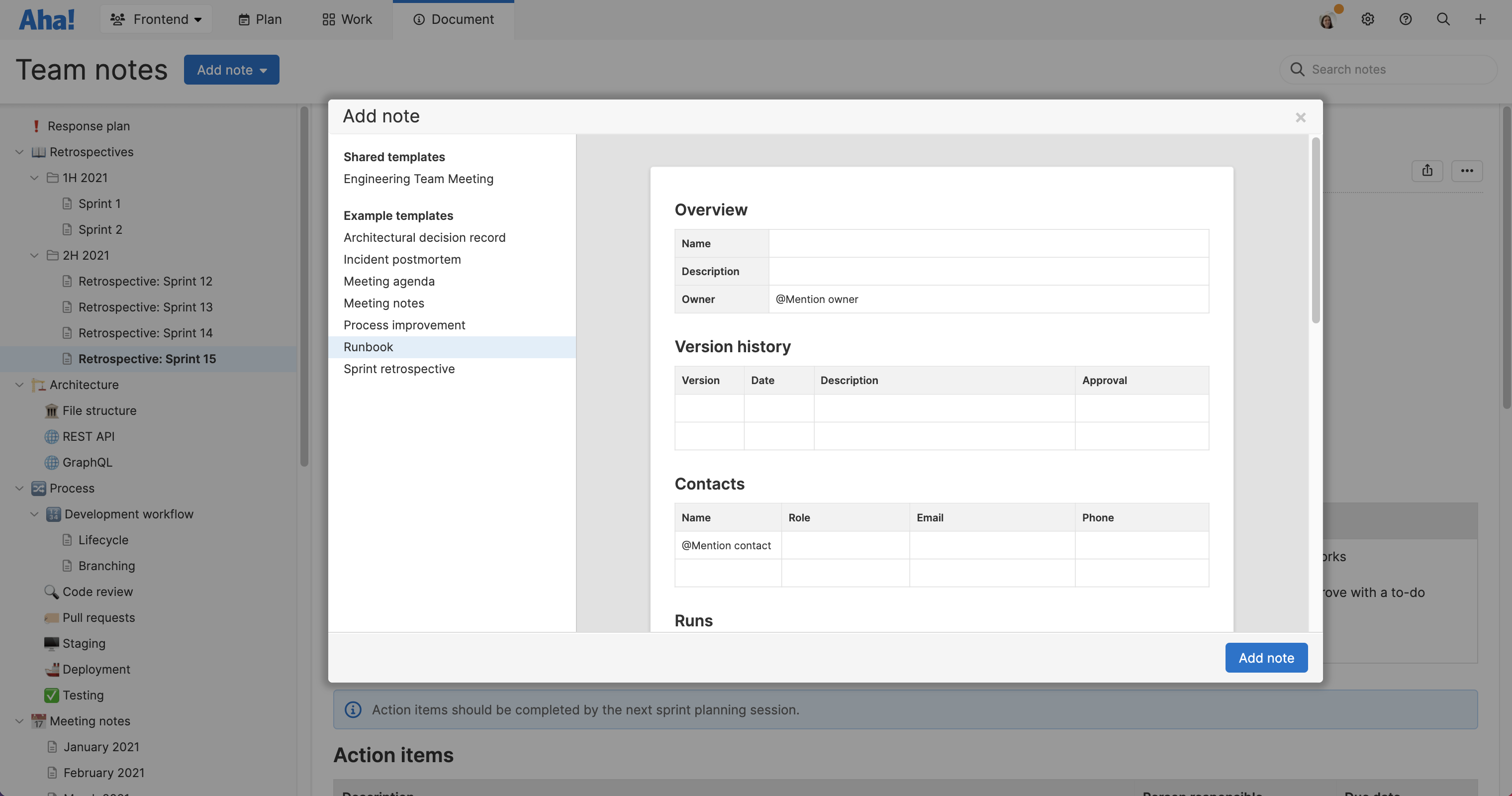Create Better Engineering Documentation With Note Templates in Aha ...