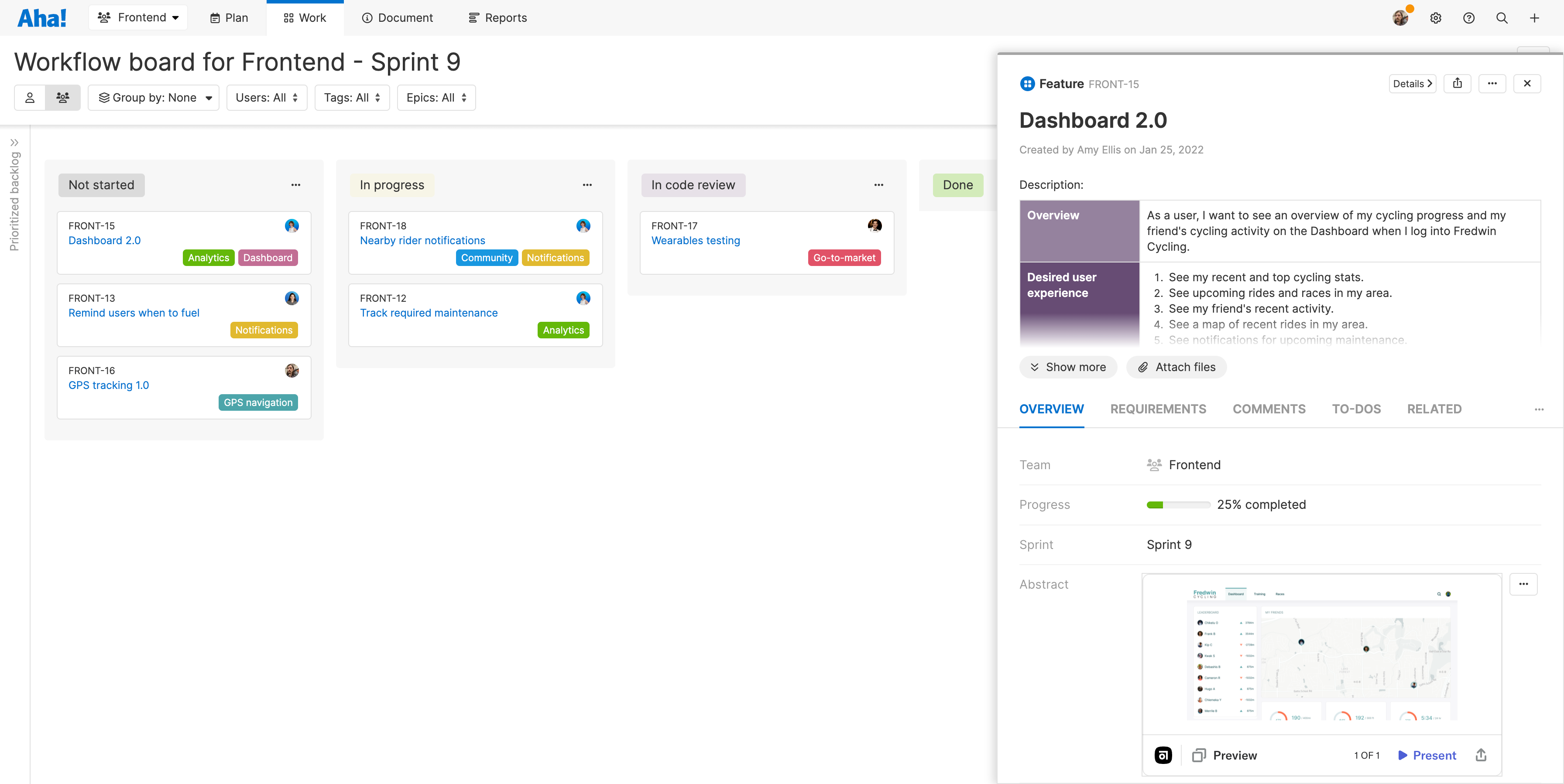 Aha! Develop + Abstract