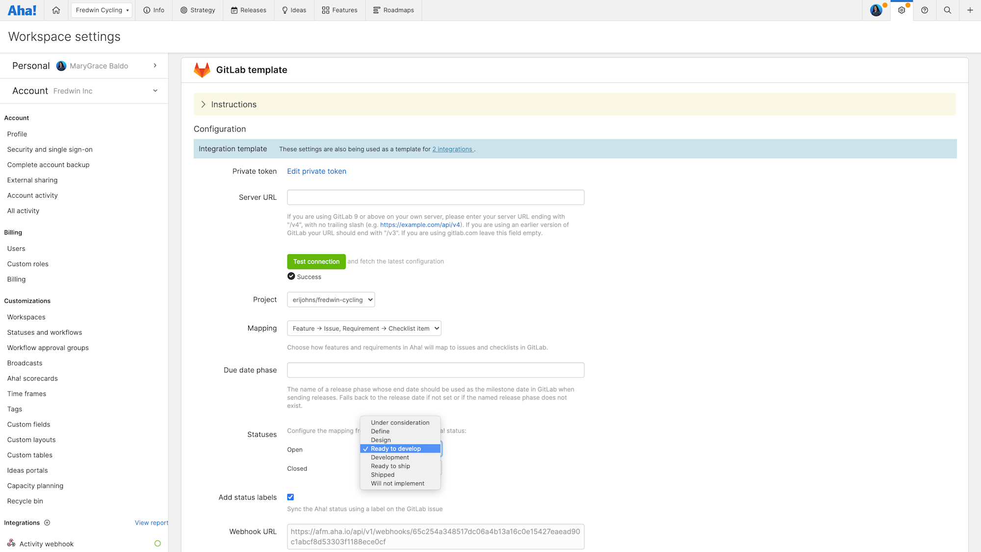 GitLab Roadmap Tool Integration | Aha! software