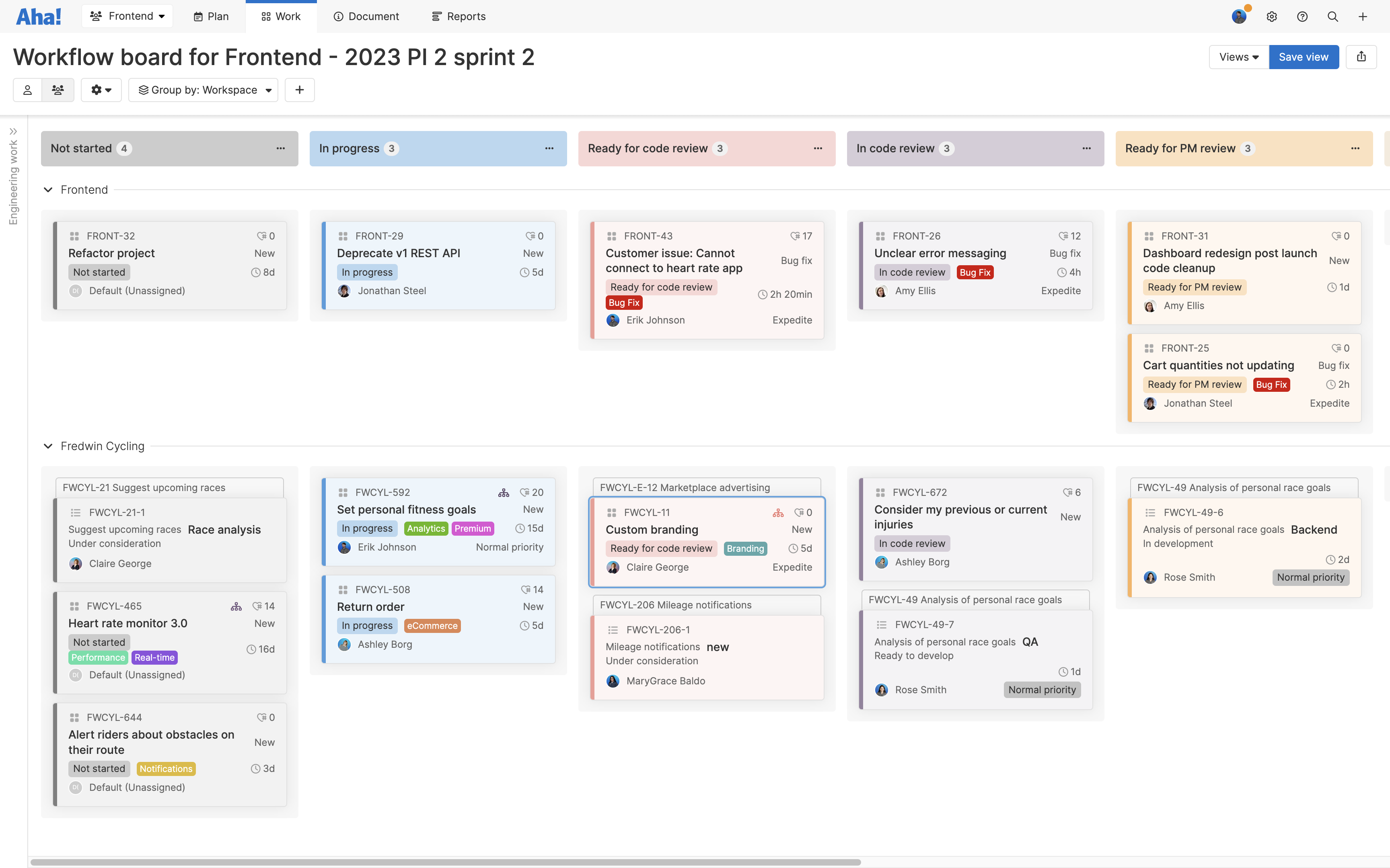 Aha! software use cases — Build