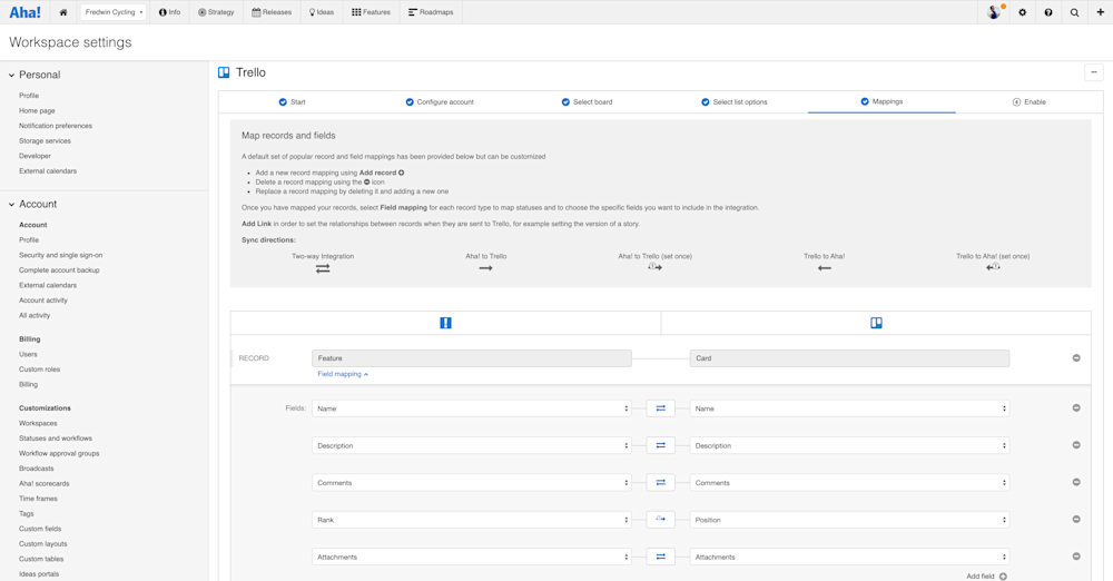 Trello Roadmap Tool Integration | Aha!