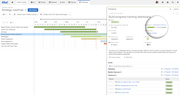 Just Launched! — Show the Percent of Work Completed on Roadmaps and ...
