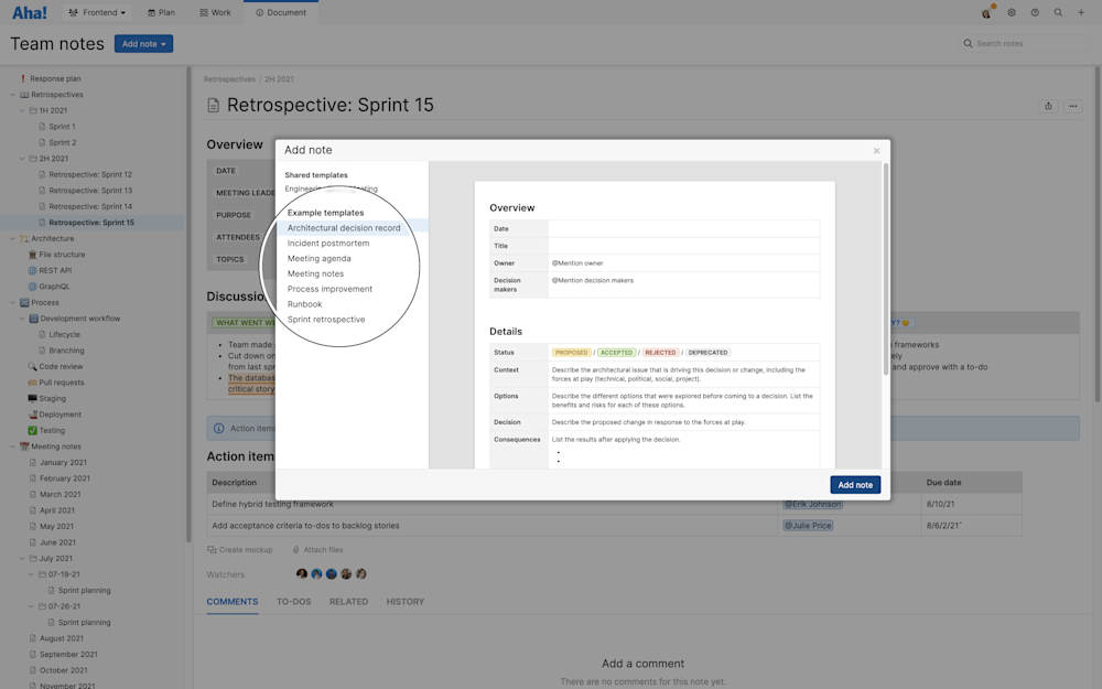Most Popular New Aha! Features Launched in Q4 2021 | Aha! software