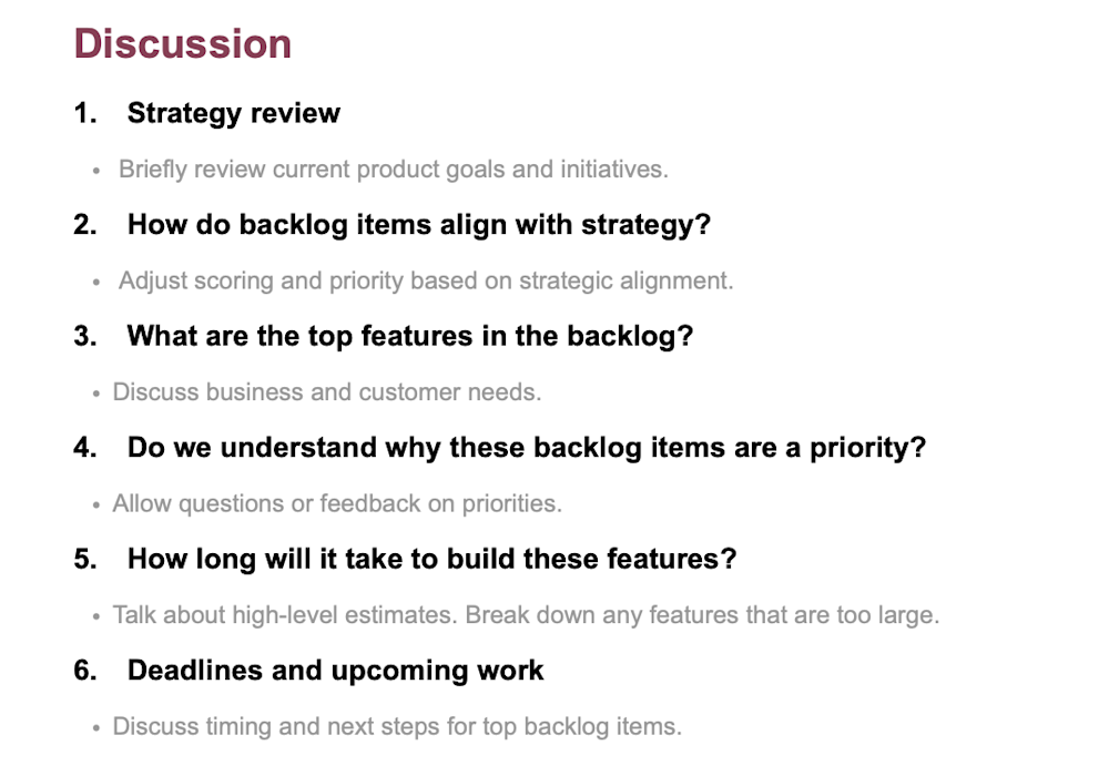6 Product Management Meeting Templates [Free Downloads] | Aha! software
