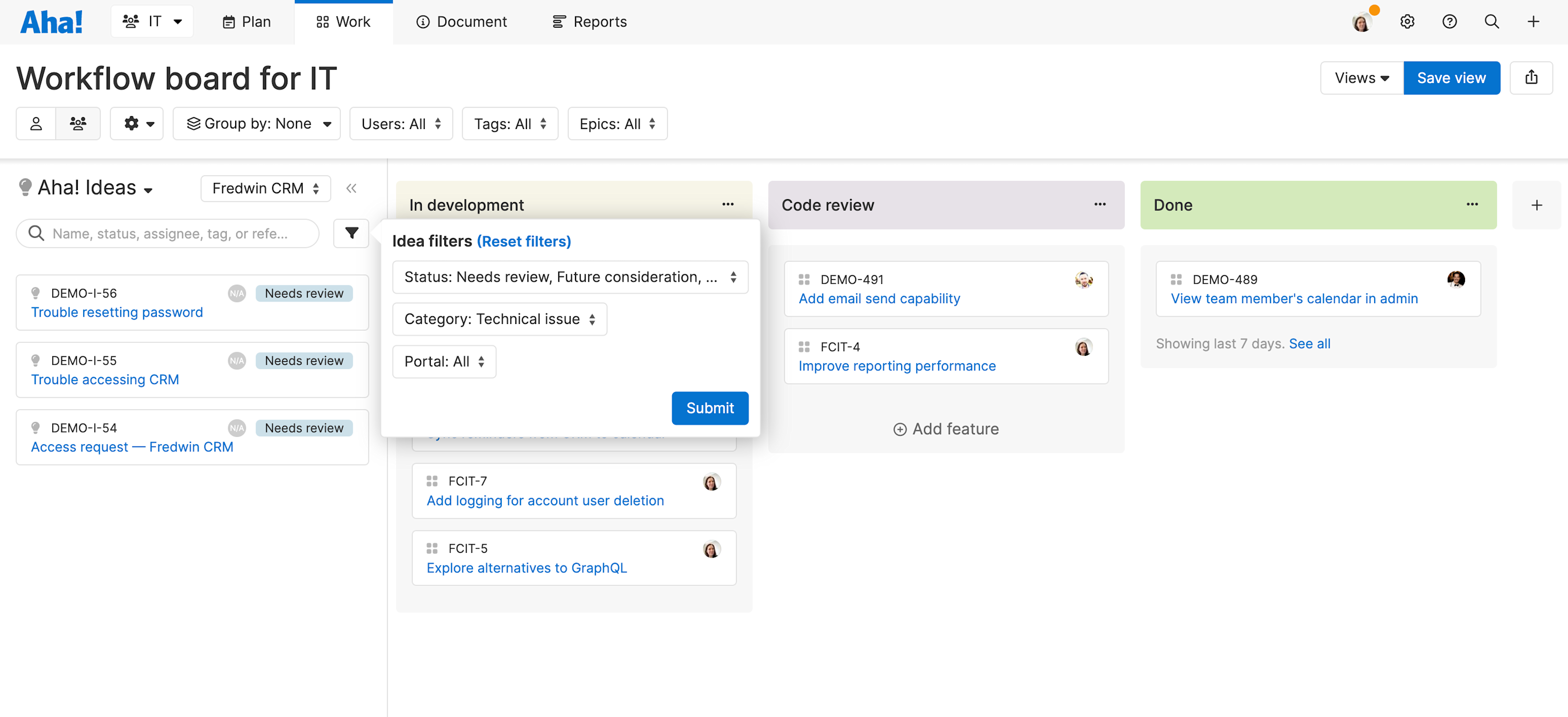 Bring Reported Issues From an Ideas Portal Into Aha! Develop | Aha ...