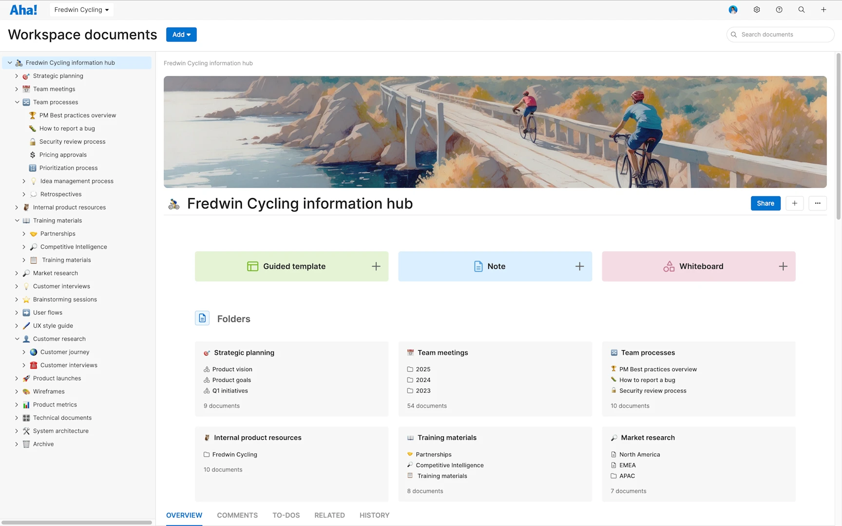 Aha! software use case — Define operating procedures