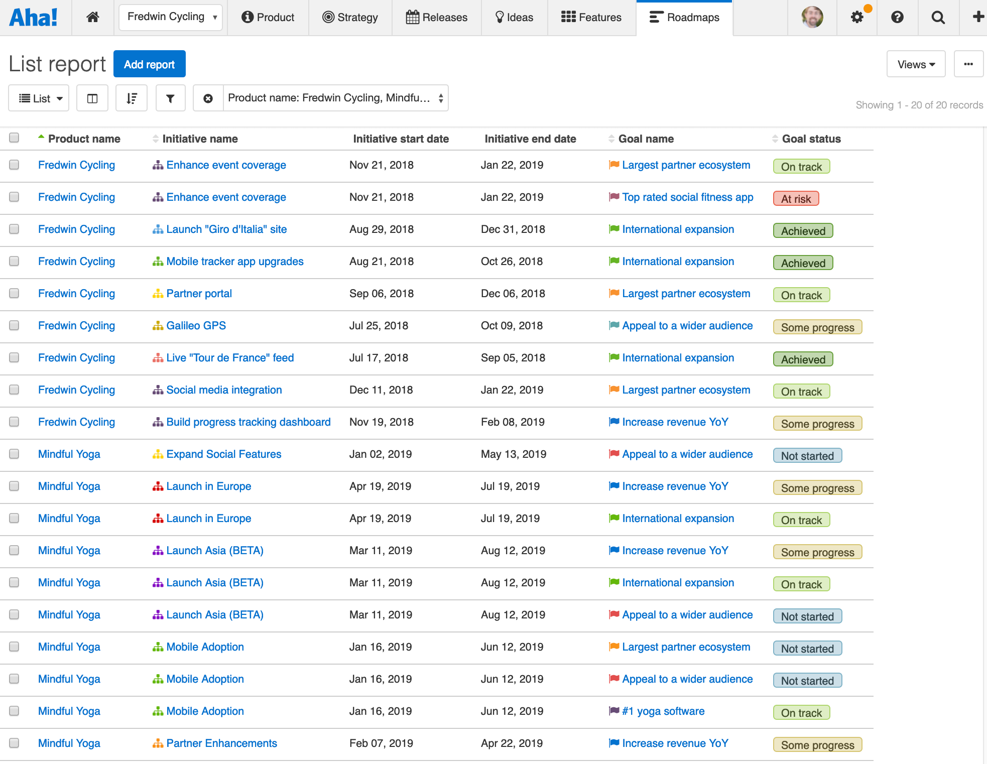 Prioritize and track strategic initiatives | Aha!