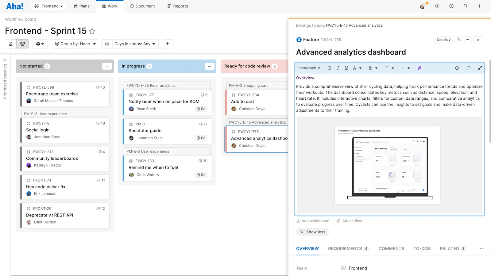 Aha! software use cases — Build