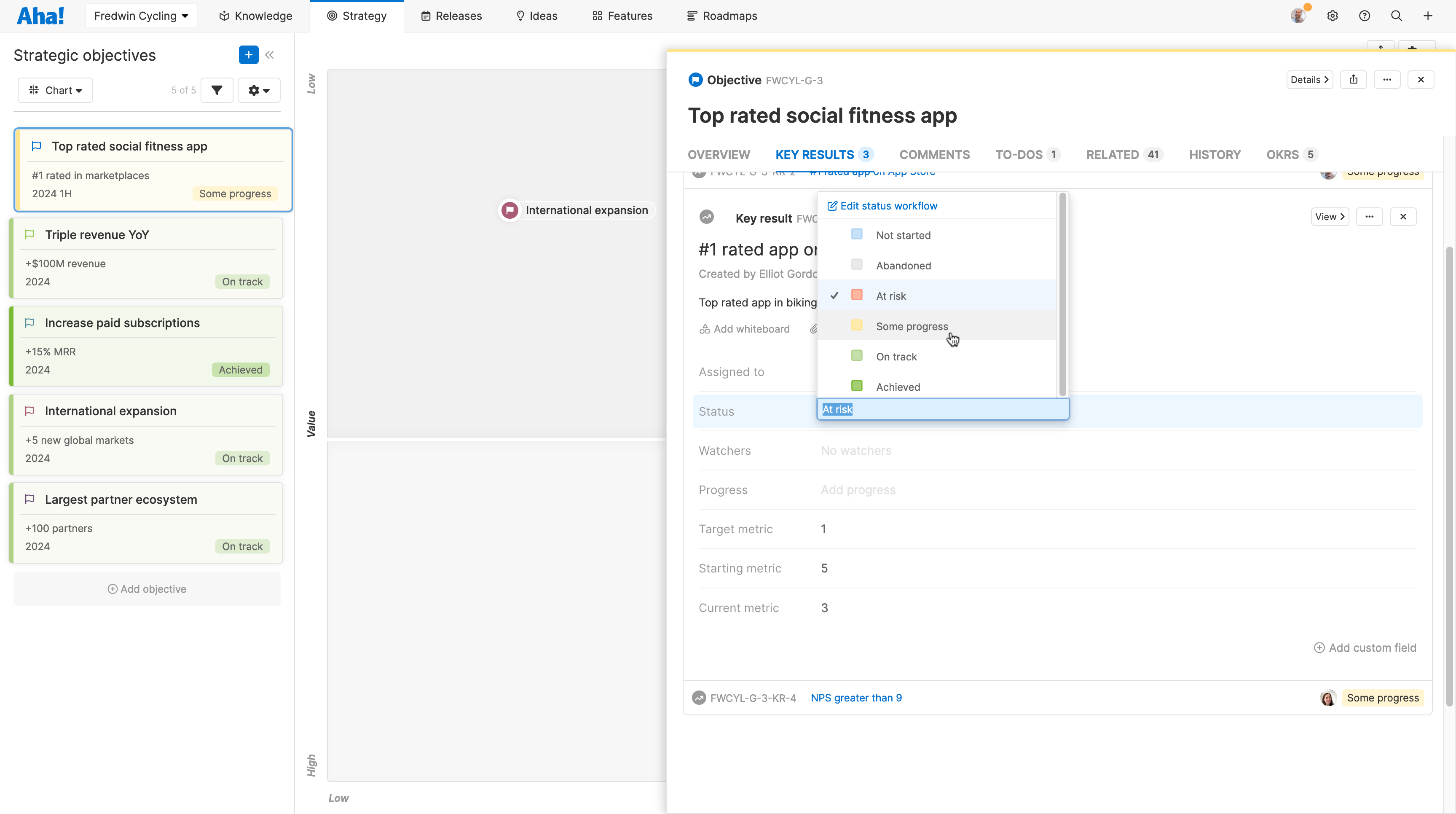 Aha! Roadmaps OKRs — Track Business Objectives | Aha! software