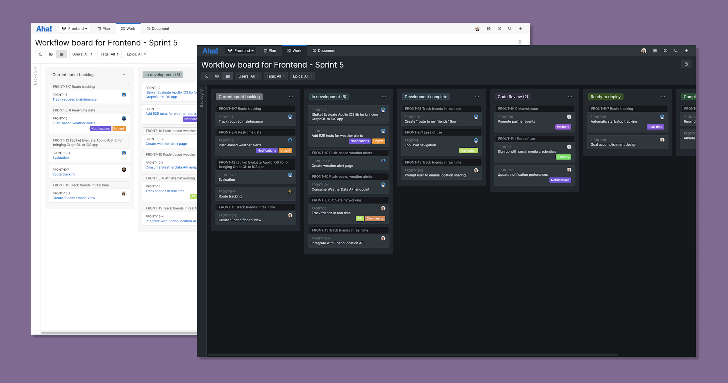 Introducing Dark Mode for Aha! Develop | Aha! software