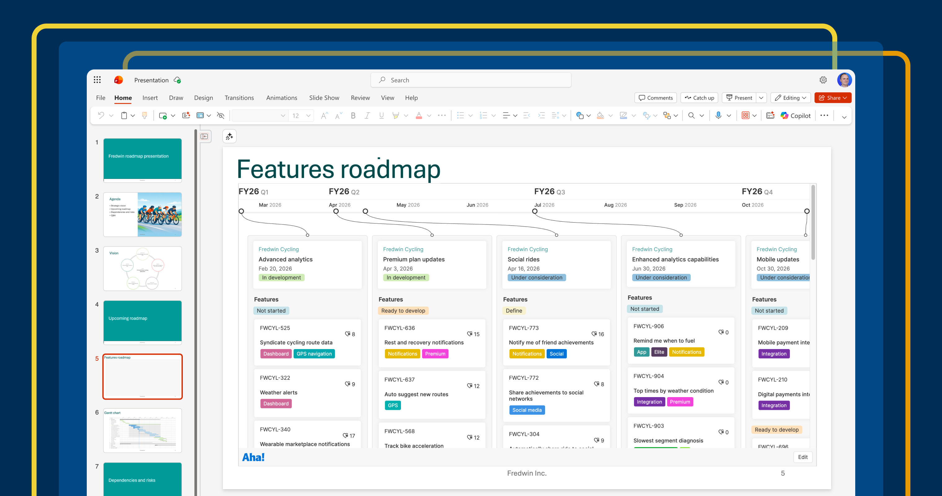 Present Live Roadmap Views in Microsoft PowerPoint