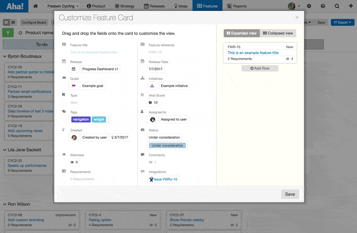 Just Launched! — Customize the Cards on Your Workflow Board | Aha! software