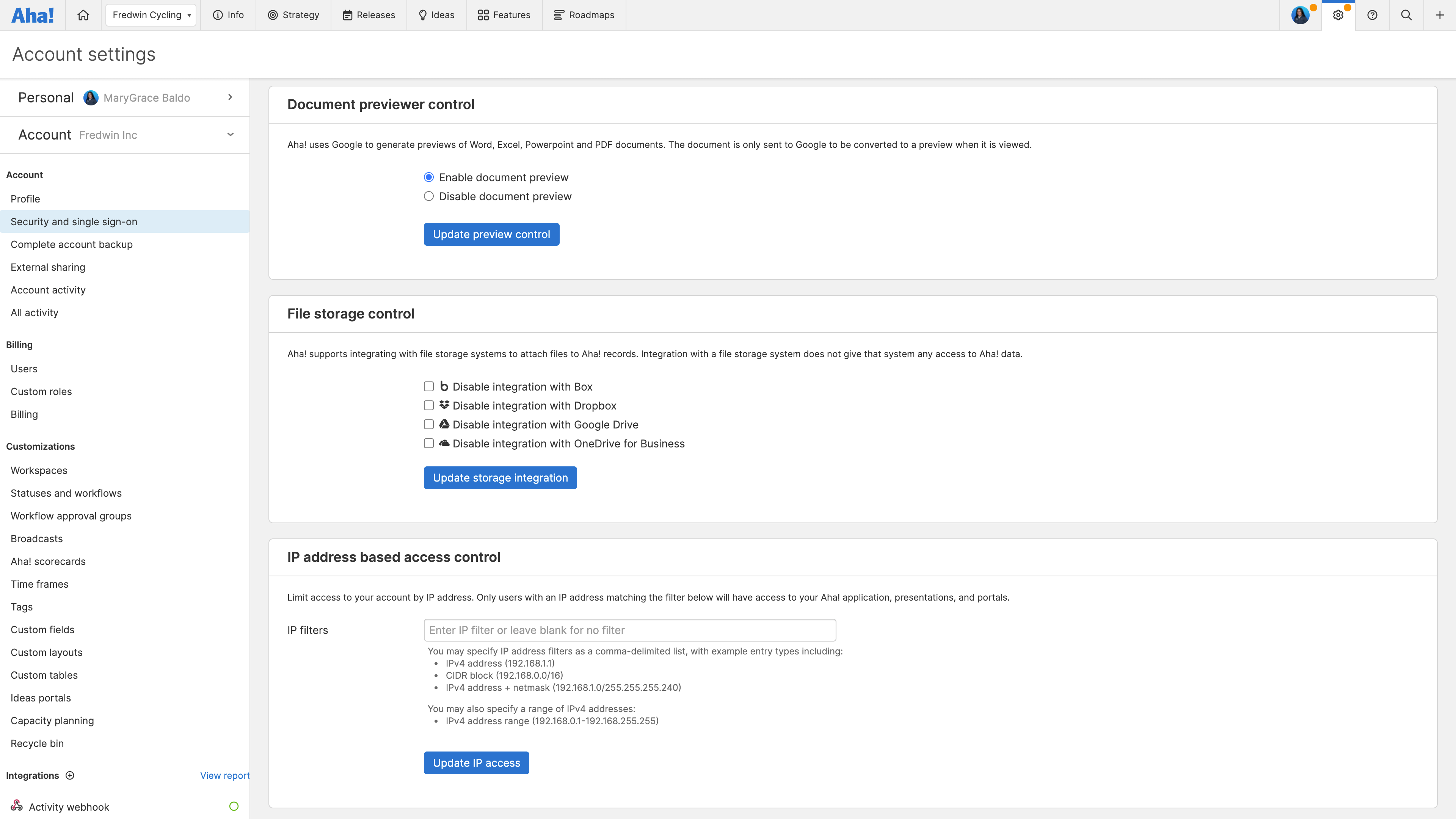 Box Roadmap Tool Integration | Aha! software