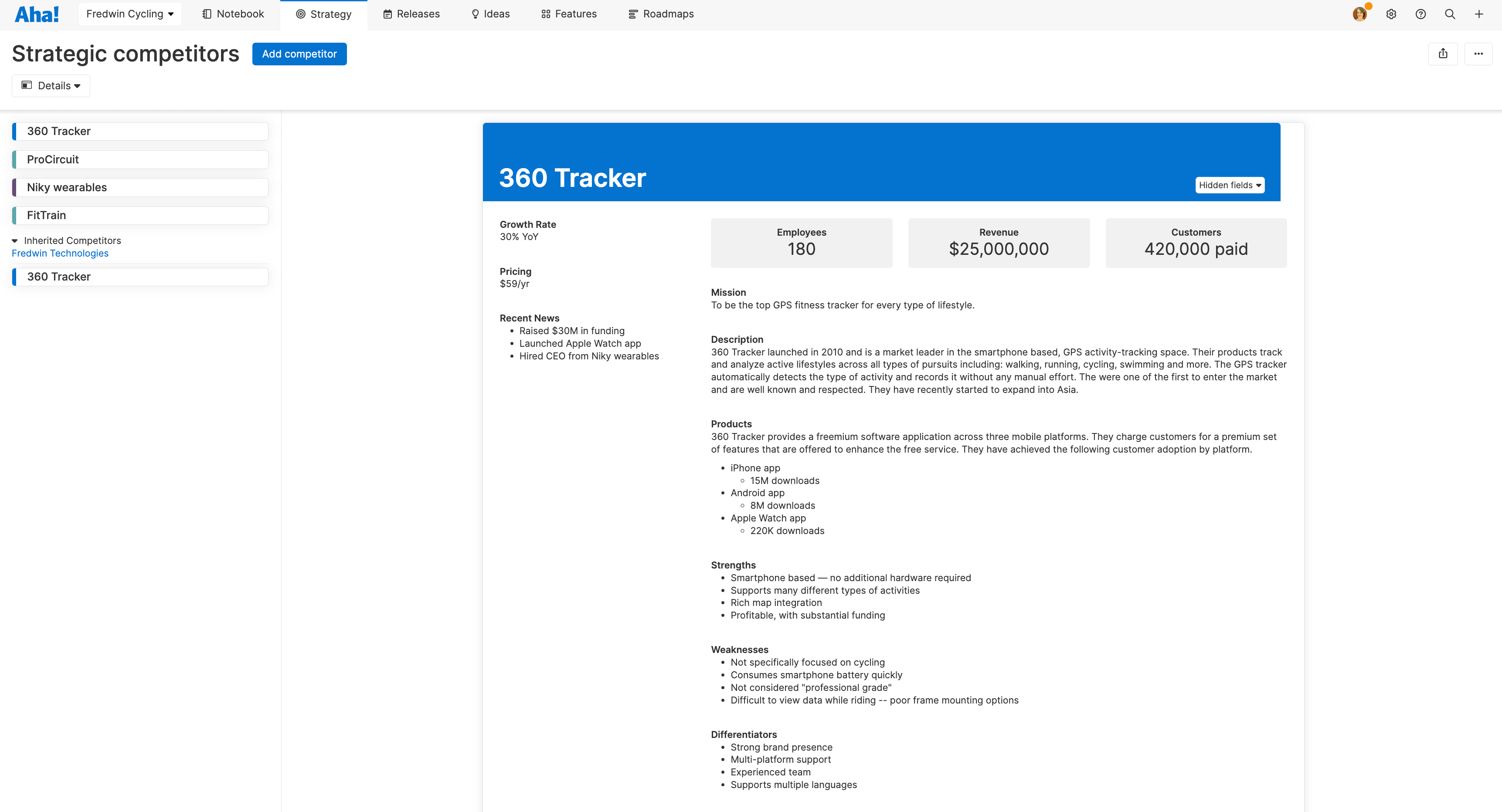 A Complete Guide to Competitor Analysis — With 9 Free Templates | Aha ...
