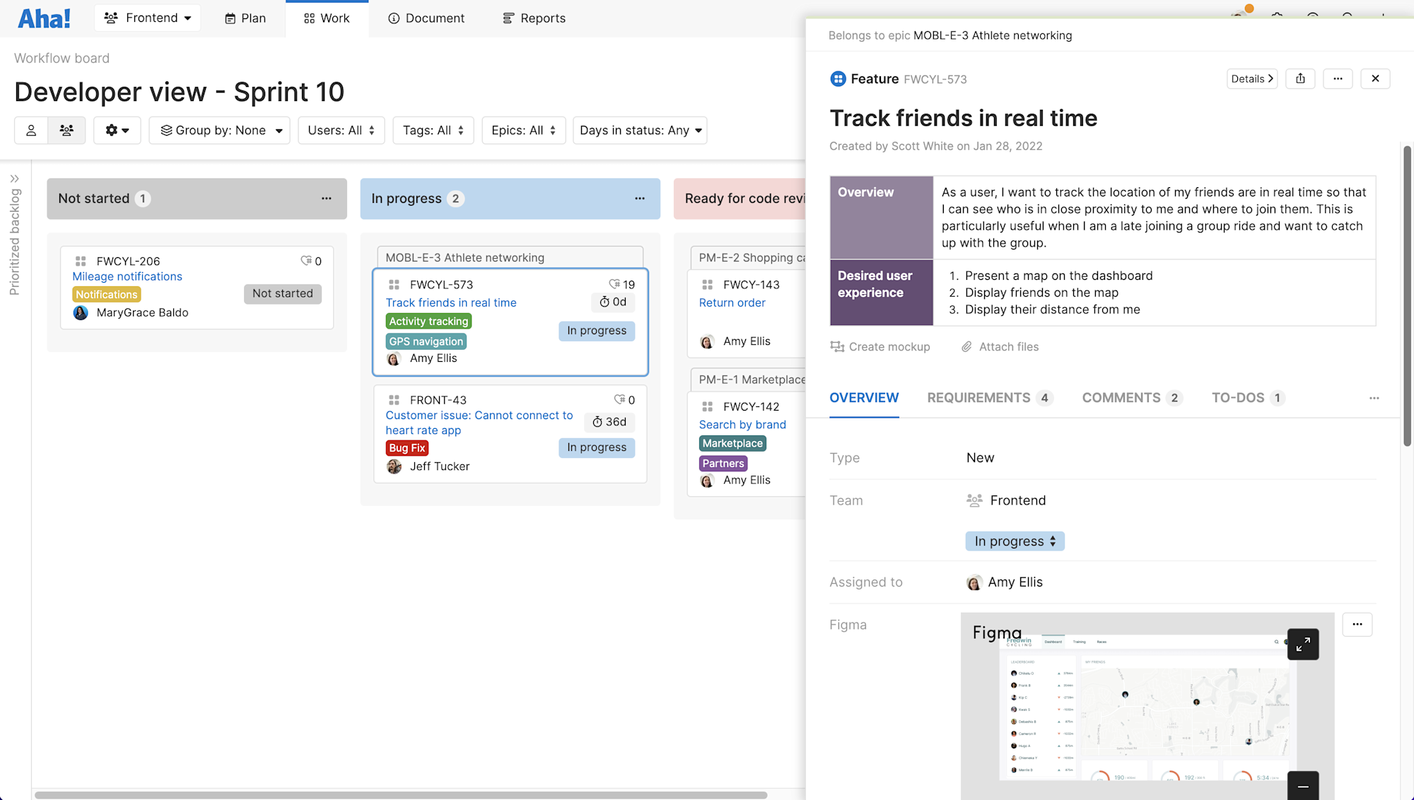 Aha! Develop + Figma | Aha! software