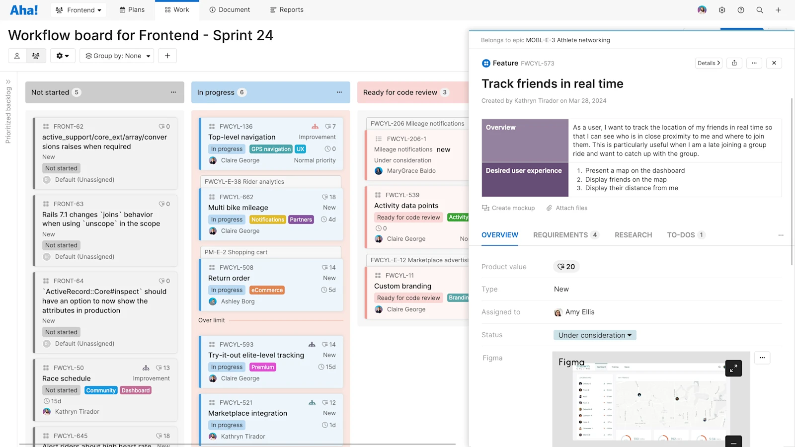 Aha! Develop + Figma